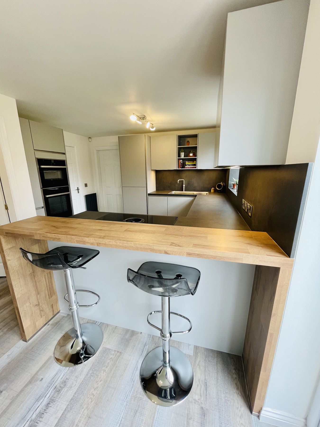 Matt Touch Grey, True Handless German Kitchen | Coalville Kitchens